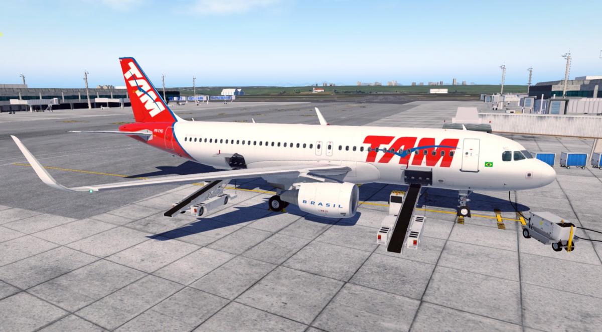FF A320U TAM Brasil SHARKLET LIVRERIES - Aircraft Skins - Liveries - X ...