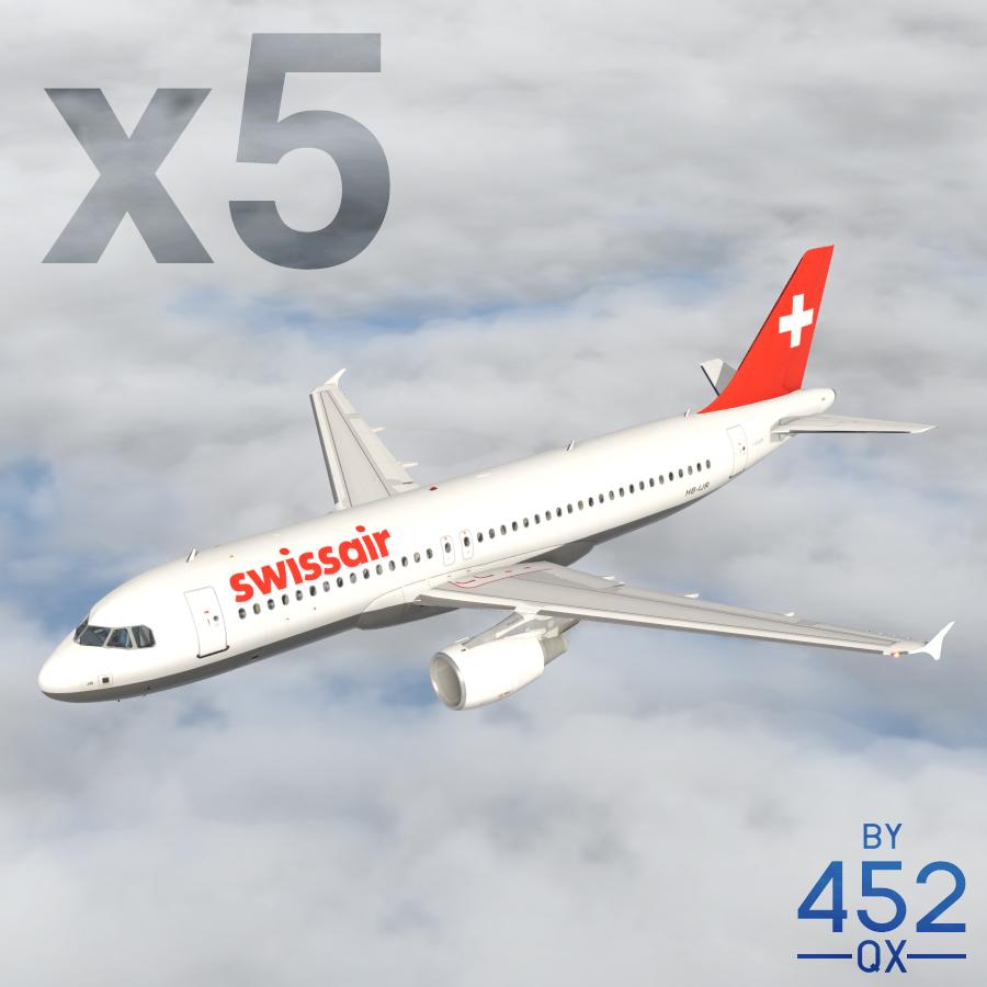 Swissair A320 5-Pack [FlightFactor] - Aircraft Skins - Liveries - X ...