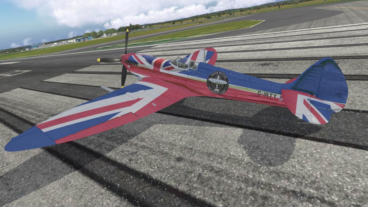Spitfire MkIX paint for FlyingIron payware: Union Flag - Aircraft Skins ...