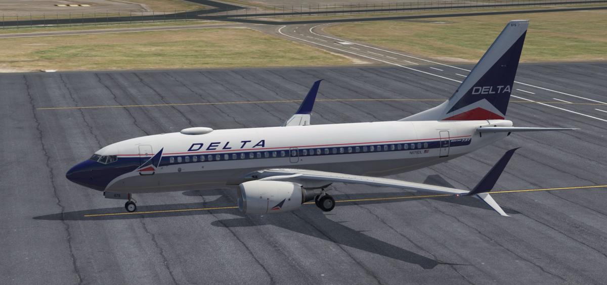 Delta Airlines 737-700U - Vintage Widget Livery - Aircraft Skins ...