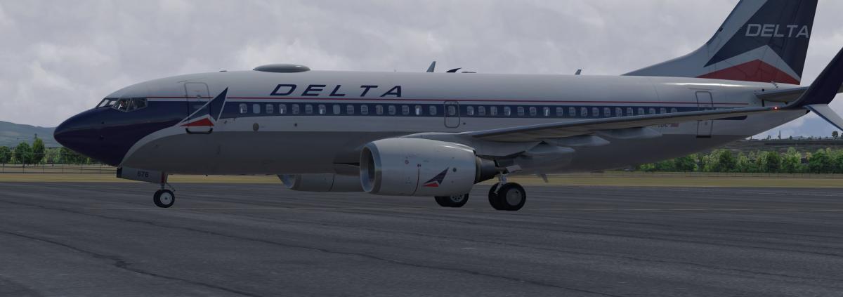 Delta Airlines 737-700U - Vintage Widget Livery - Aircraft Skins ...
