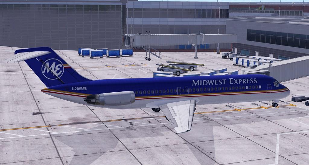 Midwest Express N206ME - Douglas DC-9 -32 by M4ketech - Aircraft Skins ...