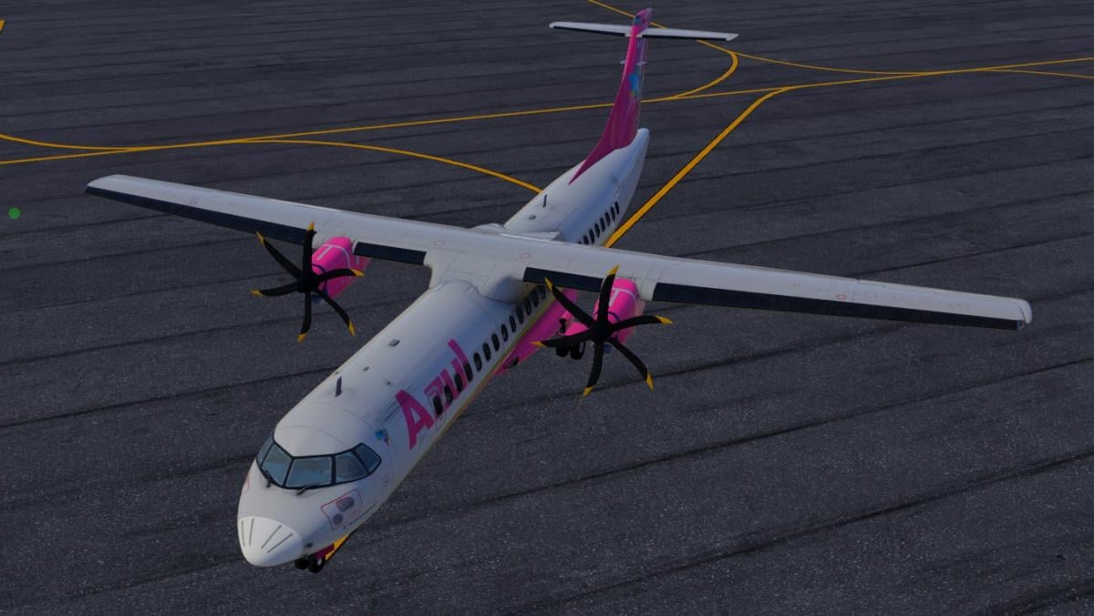 AEROSOFT ATR 72-500 PR-AKF AZUL ROSA - Aircraft Skins - Liveries - X ...