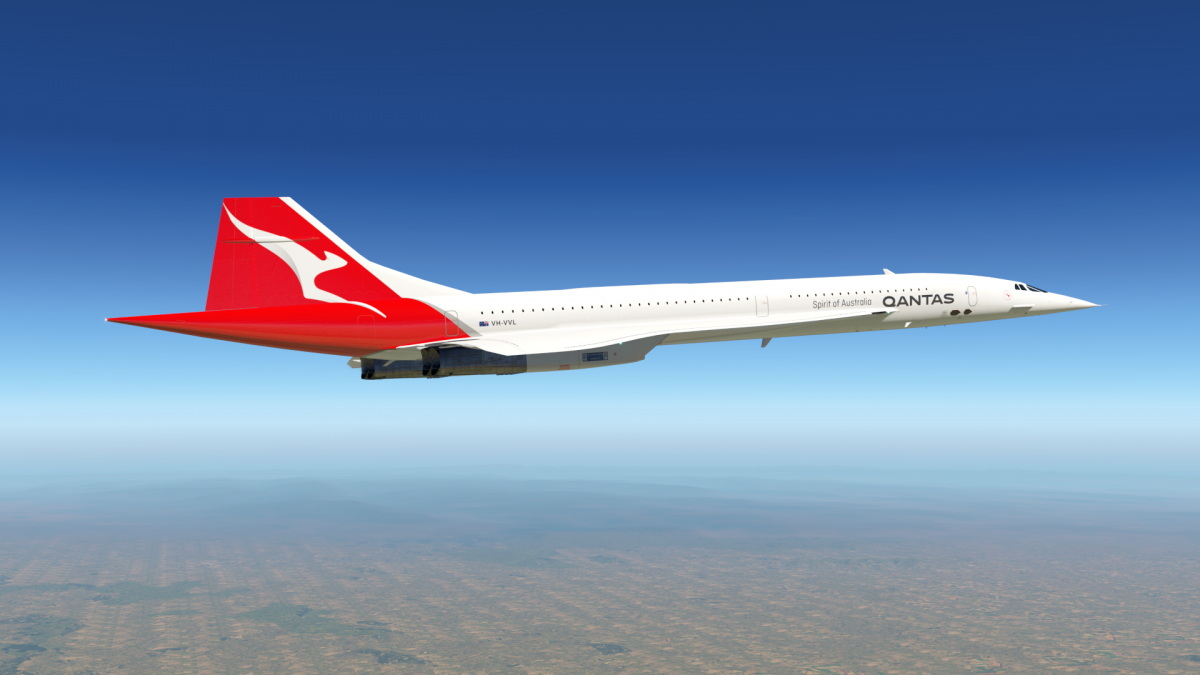 Colimata Concorde Qantas Modern Day Livery - Concorde by Colimata - X ...