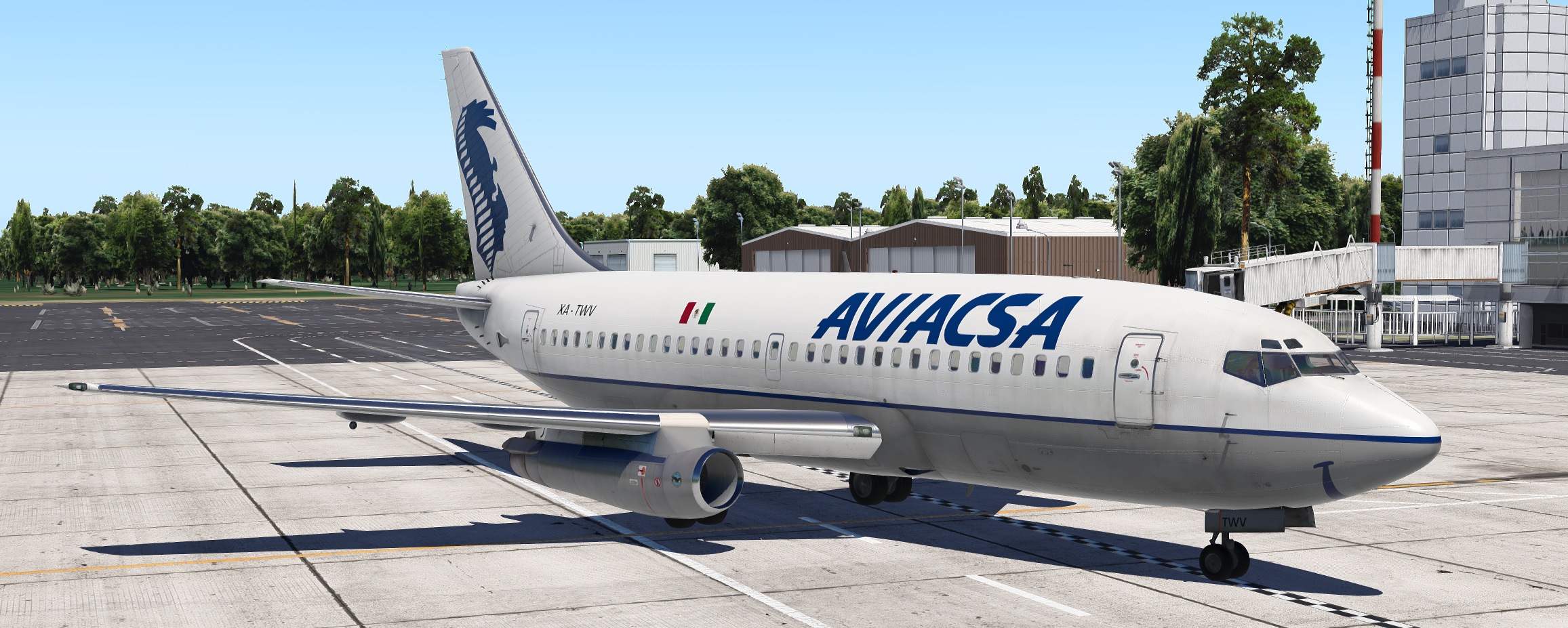 FJS sim 732 Aviacsa Retro - 732 TwinJet Paints - X-Plane.Org Forum