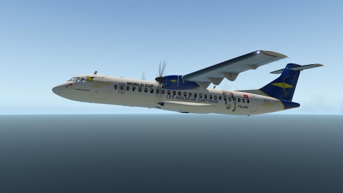 Aerosoft ATR72-500 (TS-LBC) SPECIAL "TUNINTER" (2006 world football ...