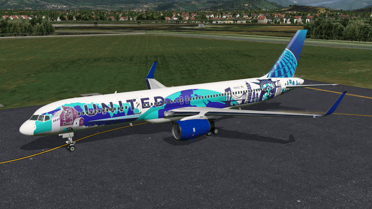 Flight Factor B757-200 UNITED N14102 NYC SPECIAL LIVERY - Aircraft ...