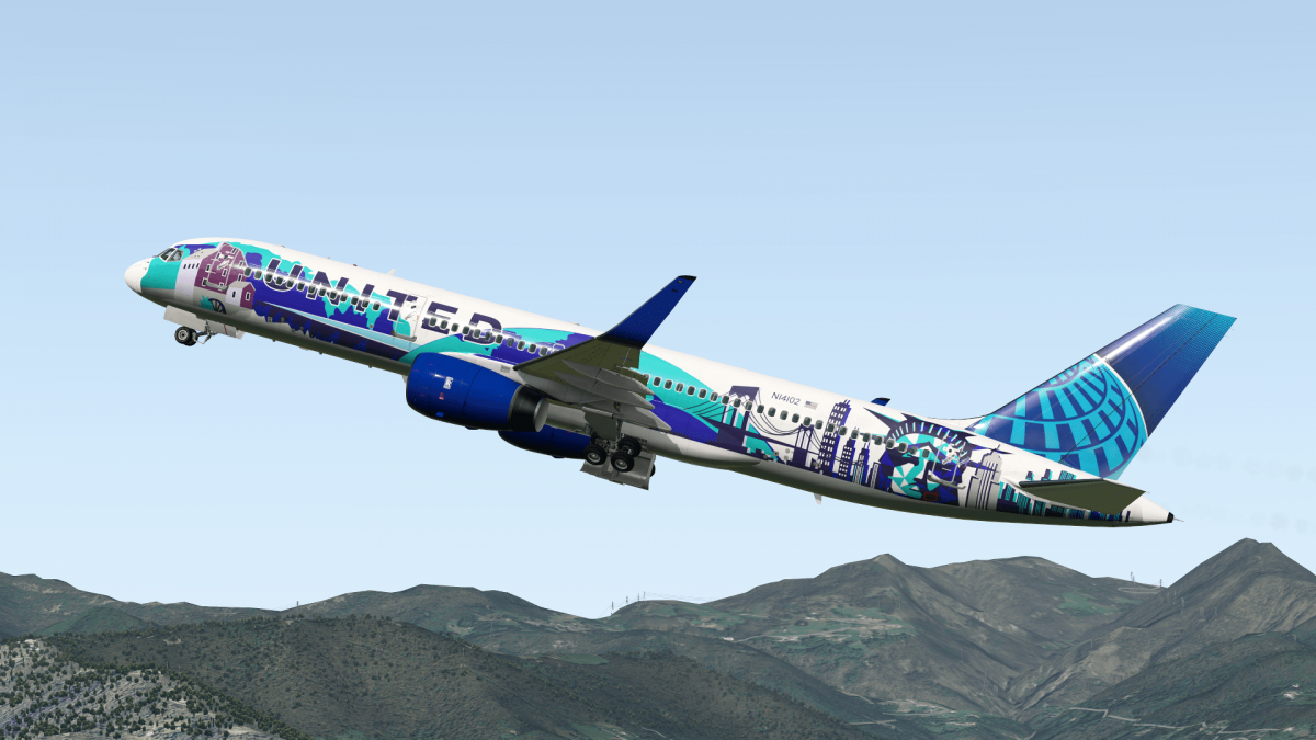 Flight Factor B757-200 UNITED N14102 NYC SPECIAL LIVERY - Aircraft ...