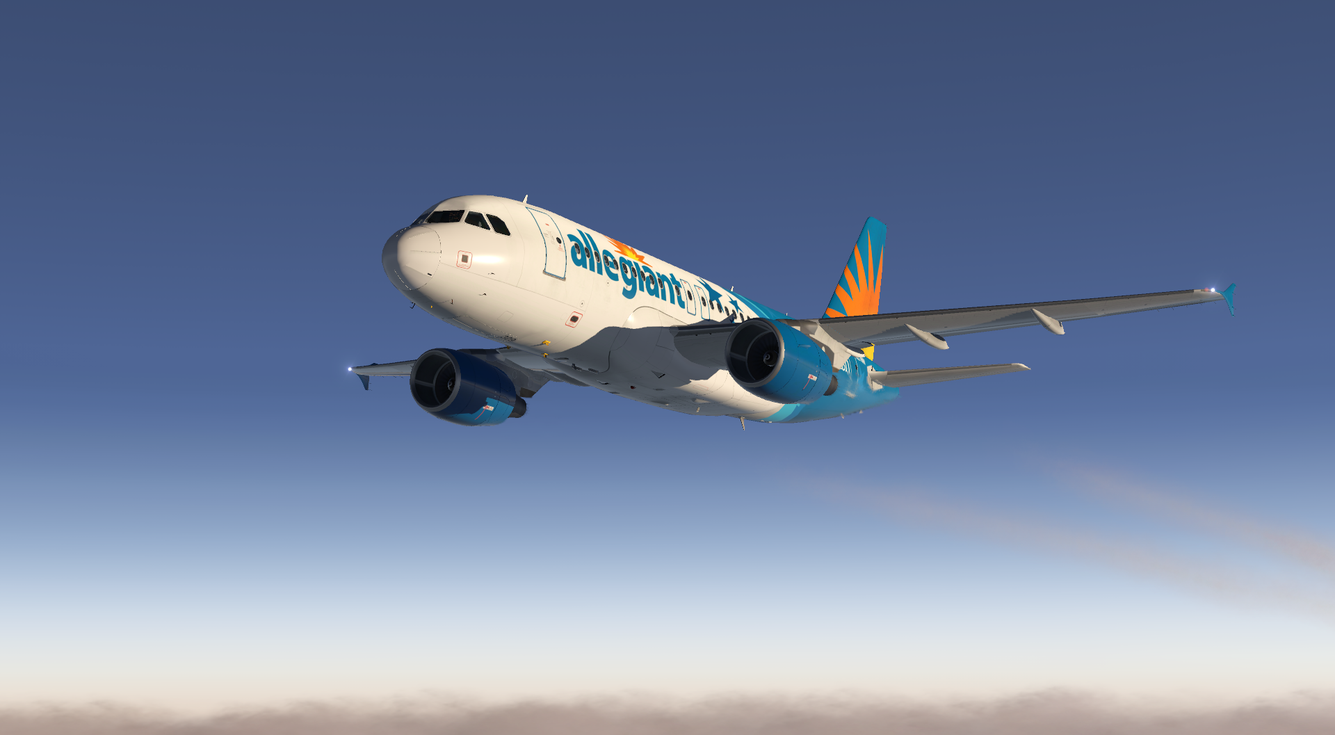 Allegiant Make A Wish Livery - ToLiss A319 - Aircraft Skins - Liveries ...