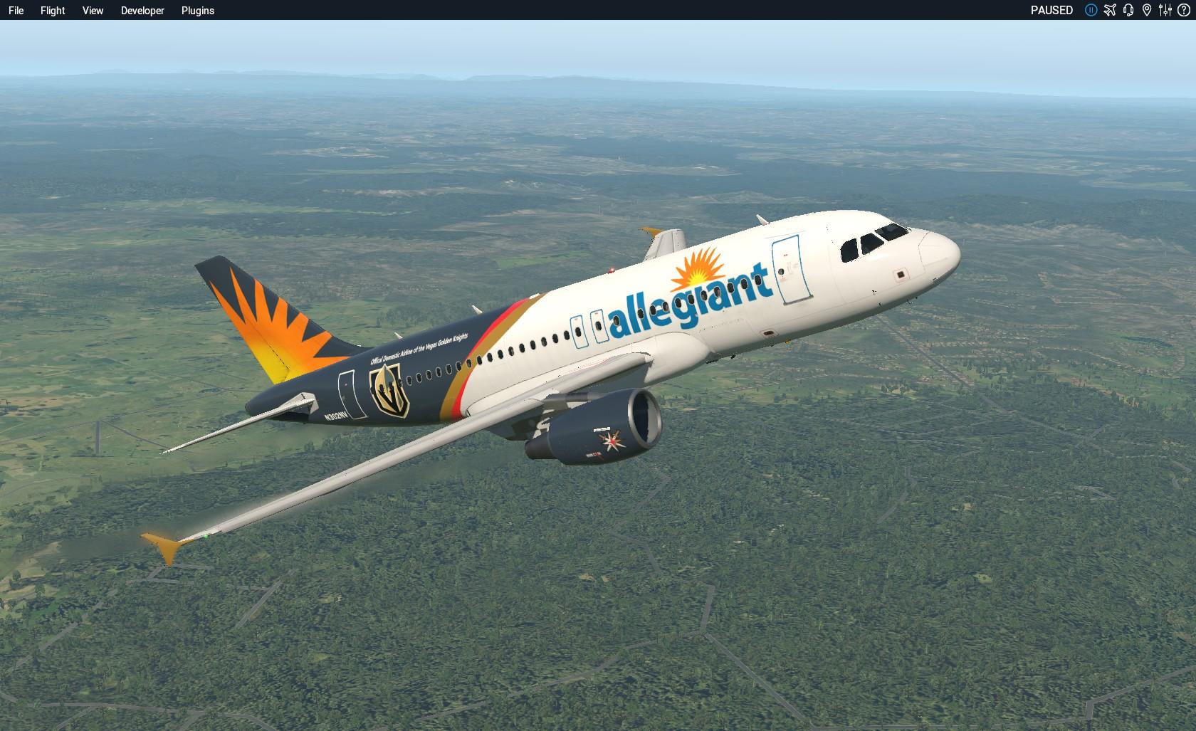 Allegiant Air (Golden Knight Livery) - Toliss A319 - Aircraft Skins ...