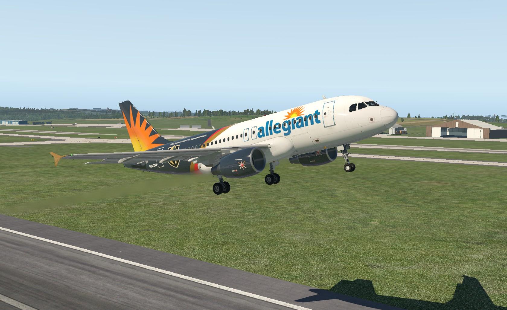 Allegiant Air (Golden Knight Livery) - Toliss A319 - Aircraft Skins ...