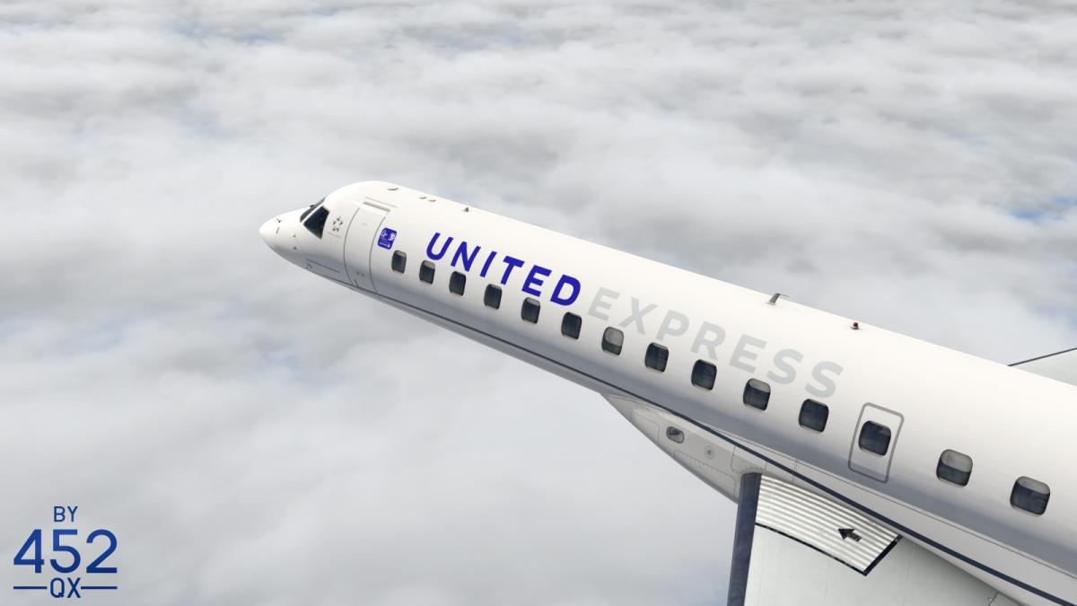 United Express (New Livery) ERJ-145XR N16147 - Aircraft Skins ...