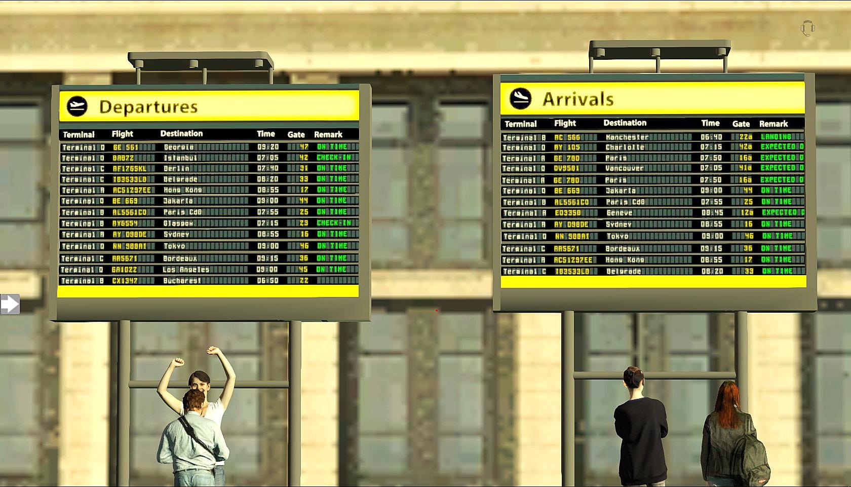 Airport Arrival & Departure Board (Animated) - Objects - X-Plane.Org Forum