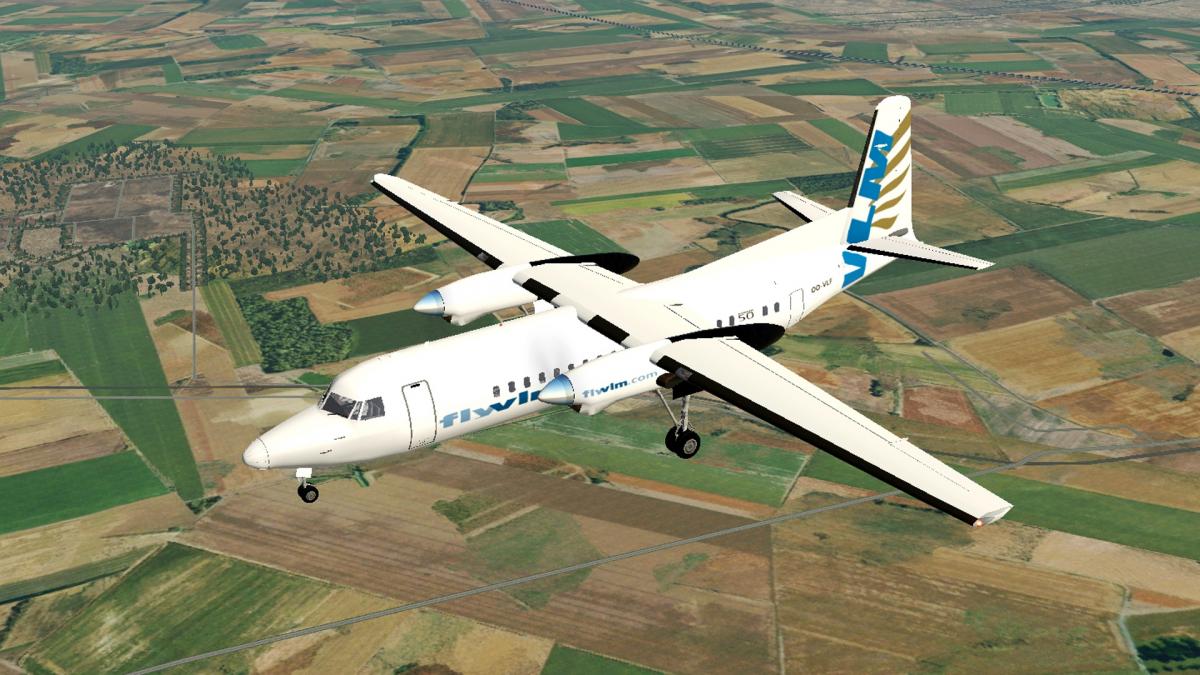 Fokker 50 VLM (white) livery for Riverie's Fokker 50 - Aircraft Skins ...