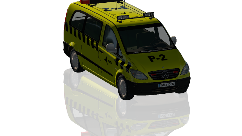 Mercedes Vito - Señalero AENA - Aircraft Skins - Liveries - X-Plane.Org ...