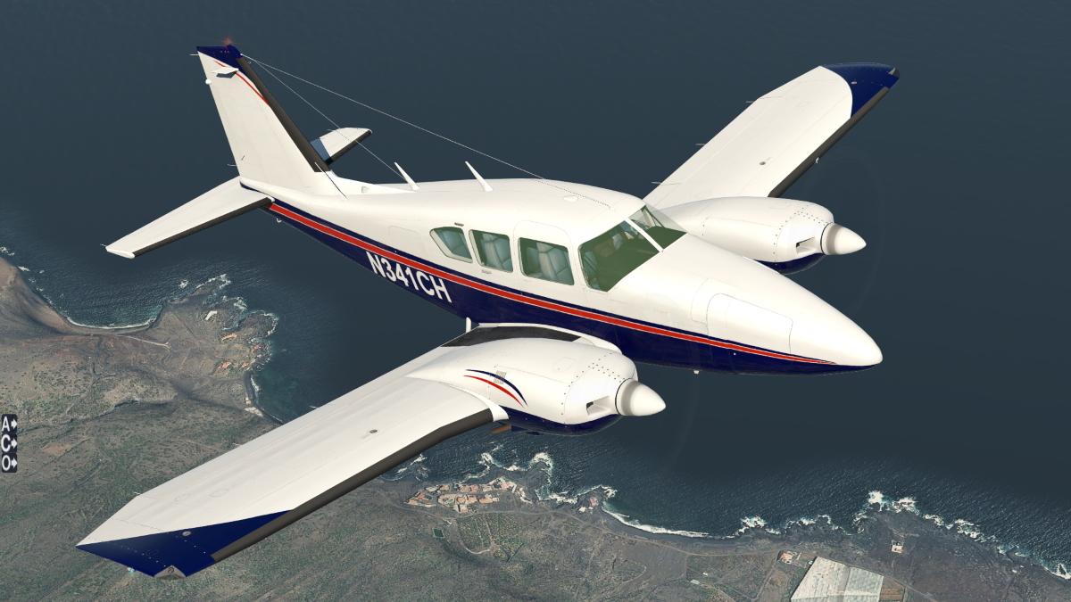 Livery N341CH (and more) for Alabeo Piper Aztec - Aircraft Skins ...