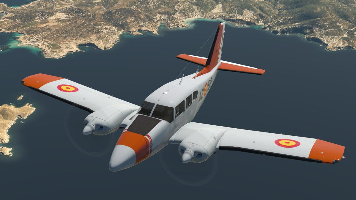 Livery "Ejercito del Aire" for Alabeo Piper Aztec - Aircraft Skins ...