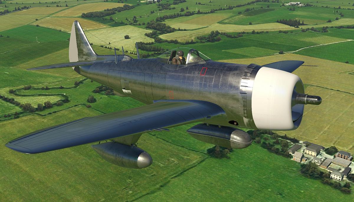 Blank Metallic Livery (Flying Iron P-47N Thunderbolt) - Aircraft Skins ...