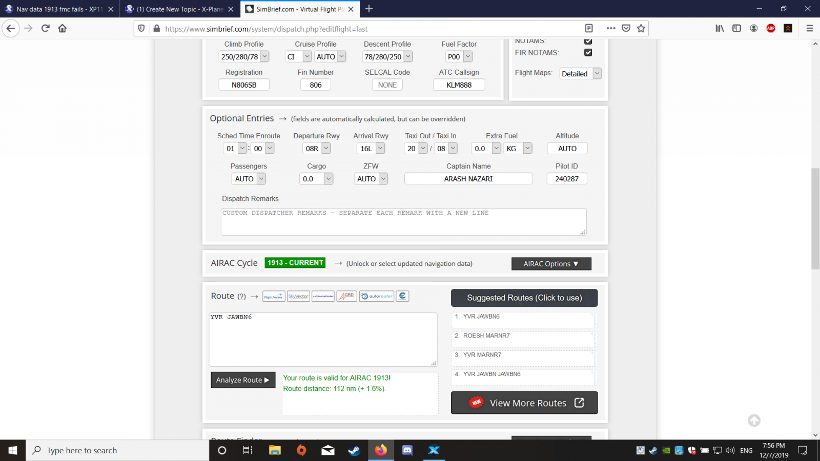 NOT IN DATABASE error from FMS [solved] - XP11 FMS and Nav data - X ...