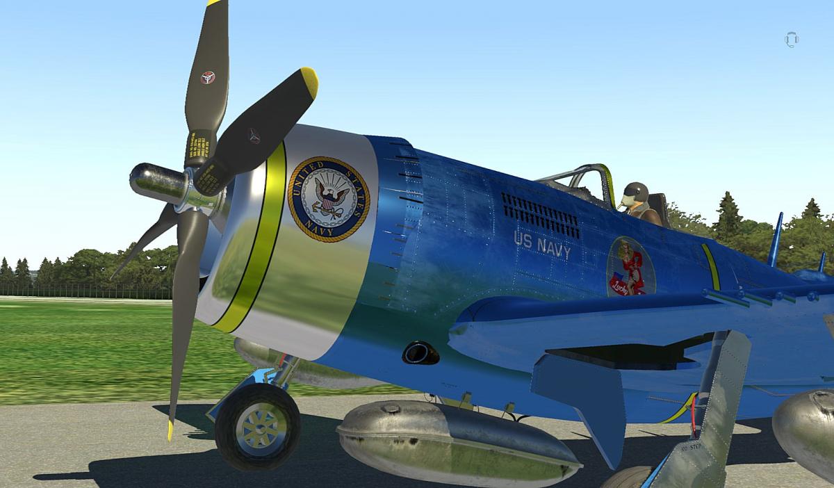 US Navy 'Lucky Lady' 19623 (Flying Iron P-47N Thunderbolt) - Aircraft ...