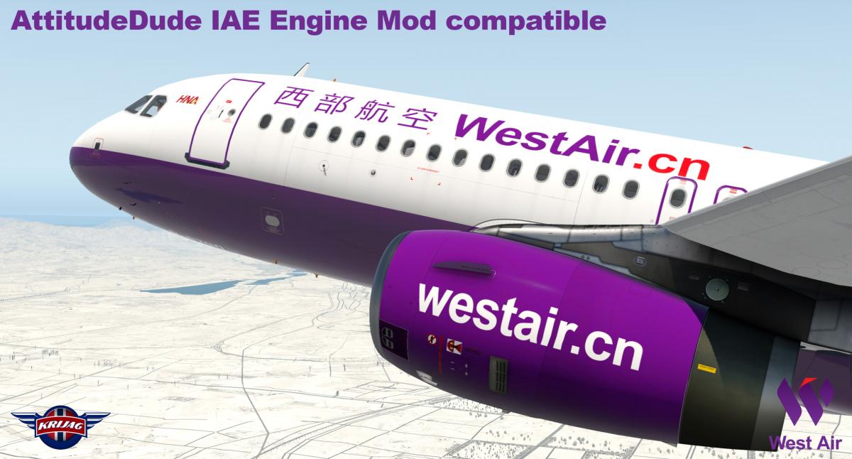West Air (China) - FFA320 - B-6790 - Aircraft Skins - Liveries - X ...