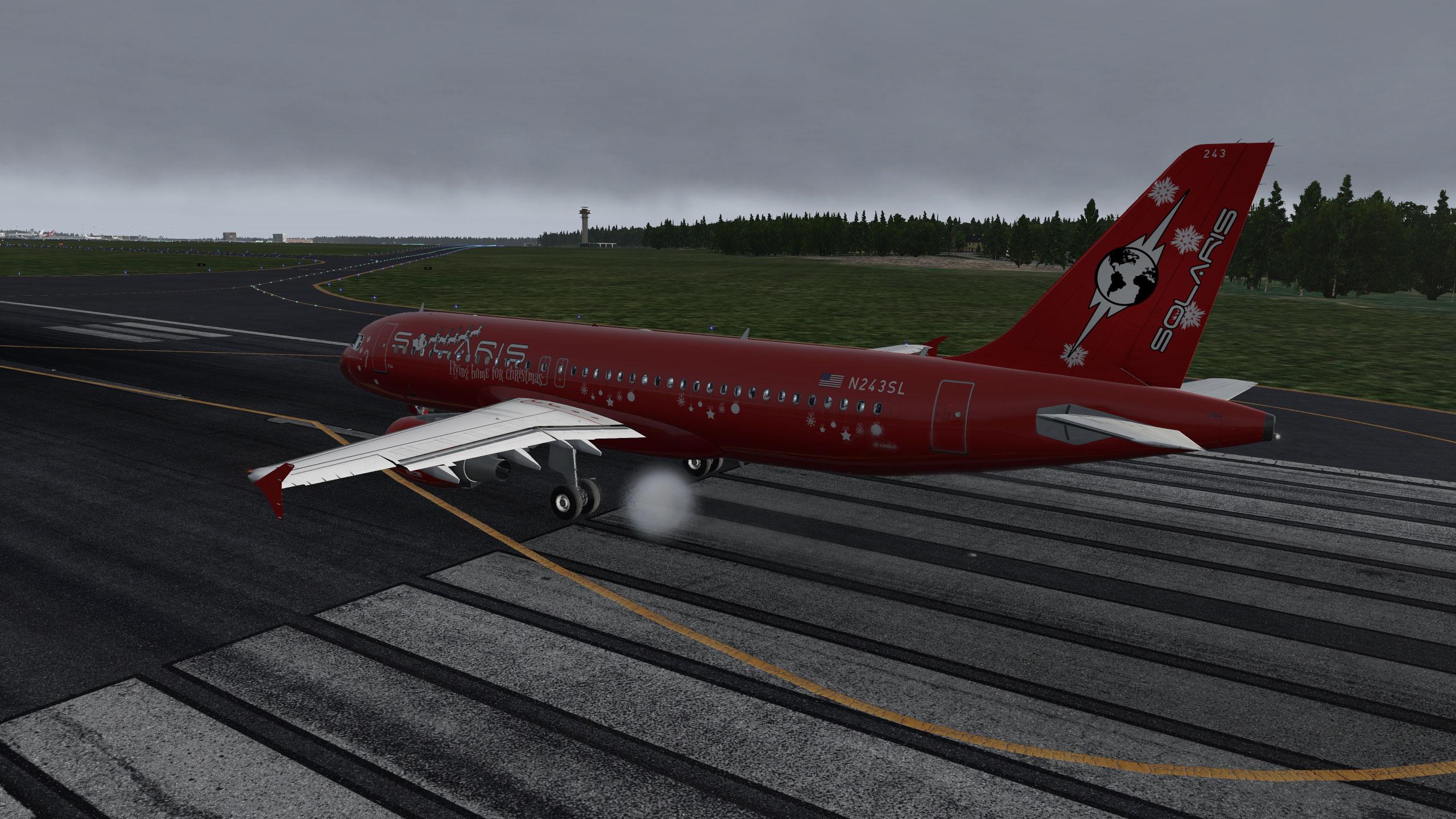 Flight Factor A320 - Solaris Air N243SL Candy Cane - Aircraft Skins ...