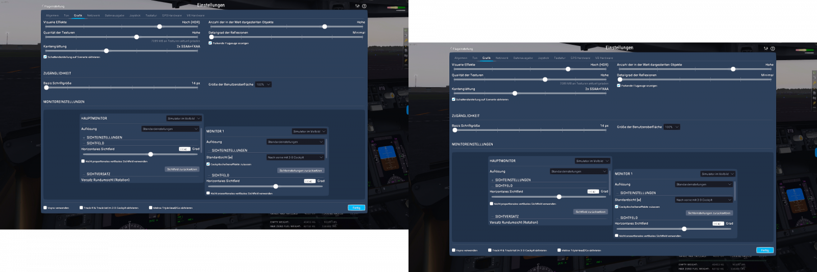 Problem with dual monitor setup - XP11: Rendering Options - FPS ...