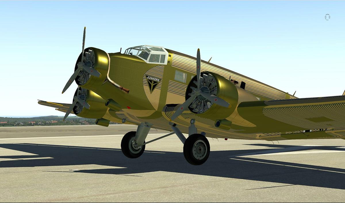 Metallic Copper & Gold (Fictional) (Junkers Ju52/3m oliXsim) - Aircraft ...