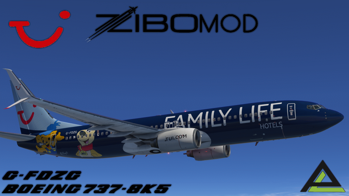 Zibo 738 - TUI UK G-FDZG Family Life - EDIT - Aircraft Skins - Liveries ...