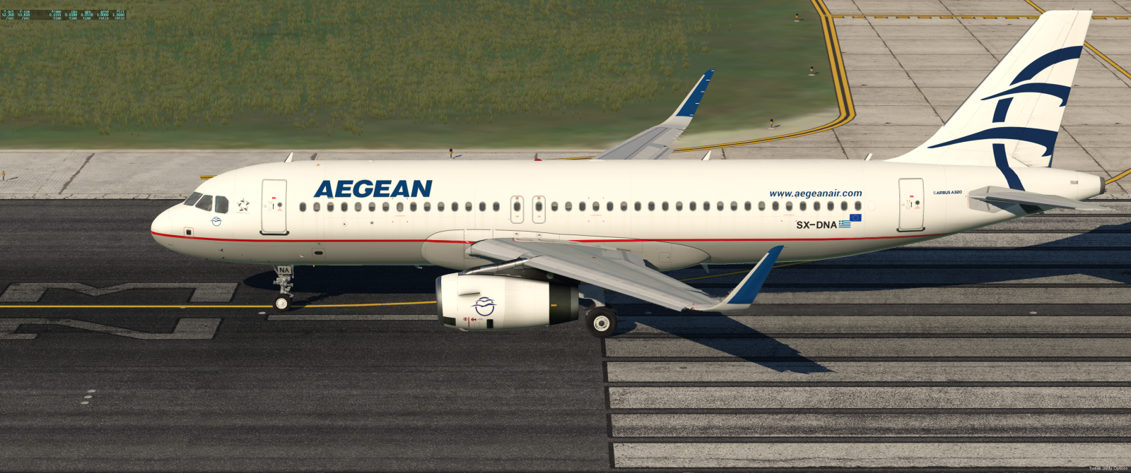 FF A320 Aegean IAE (SX-DNA) Sharklets - Aircraft Skins - Liveries - X ...