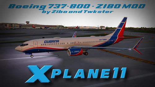 Cubana de Aviación Livery for 737-800 Zibo MOD - Aircraft Skins ...