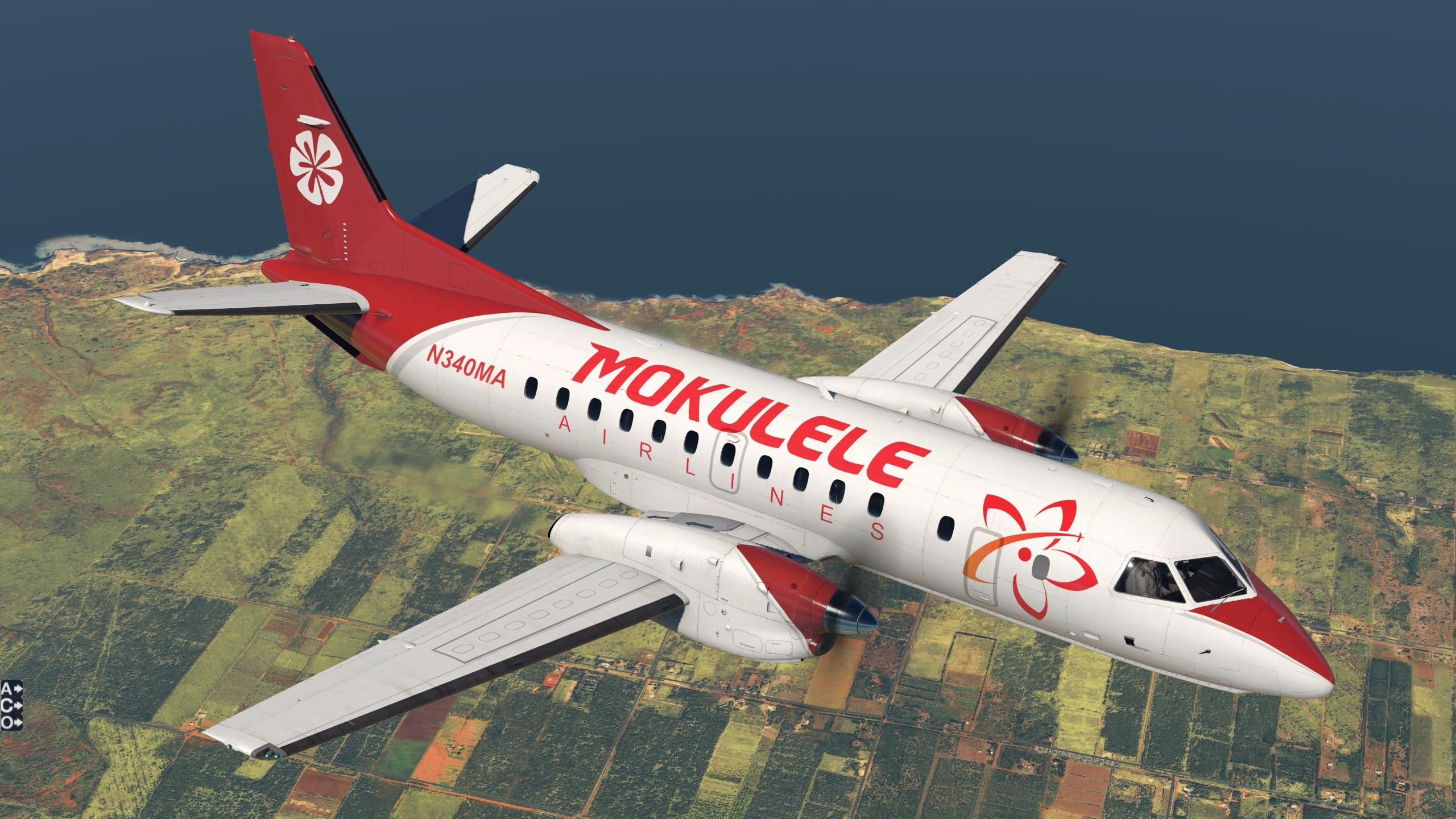 Carenado Saab 340 Mokulele Airlines, N340MA (fictional) - Carenado ...