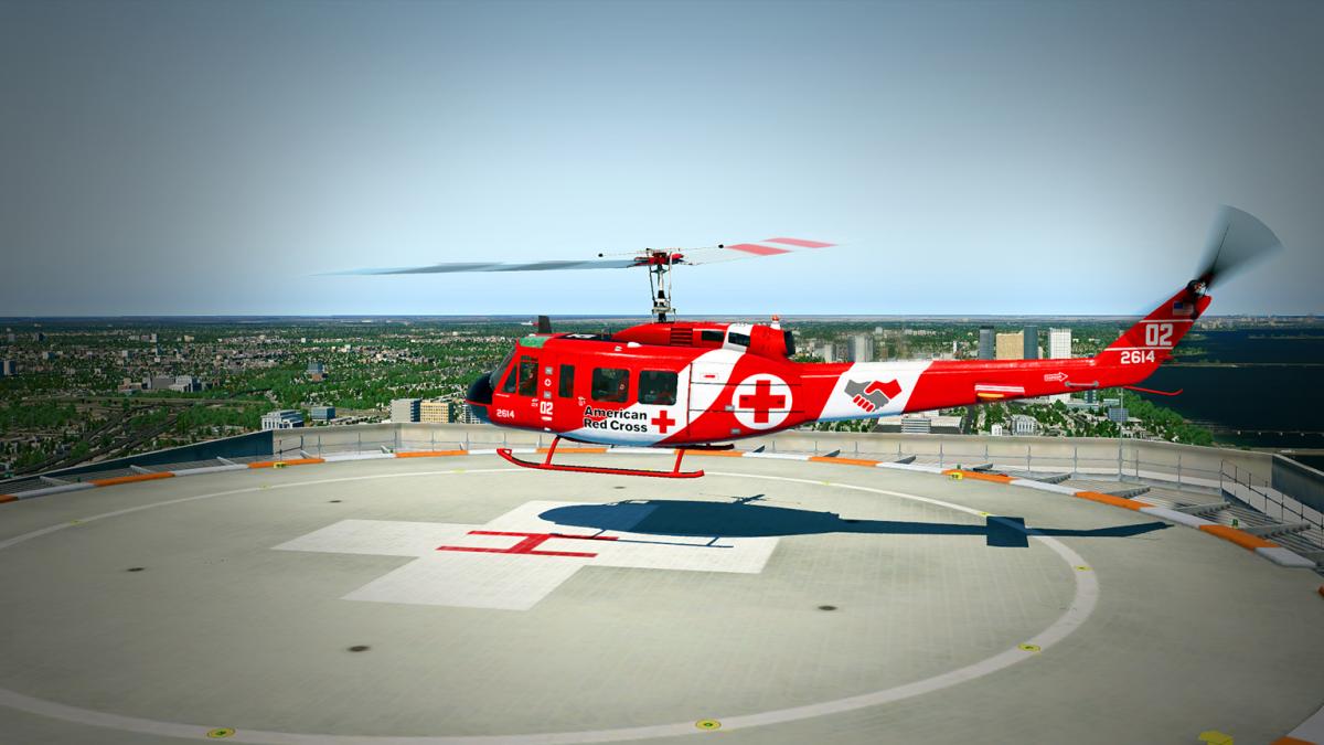 Nimbus UH-1 American Red Cross 02 - Aircraft Skins - Liveries - X-Plane ...