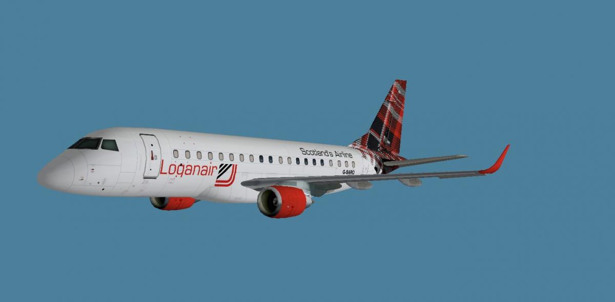 Traffic Global E175 Loganair - Aircraft Skins - Liveries - X-Plane.Org ...