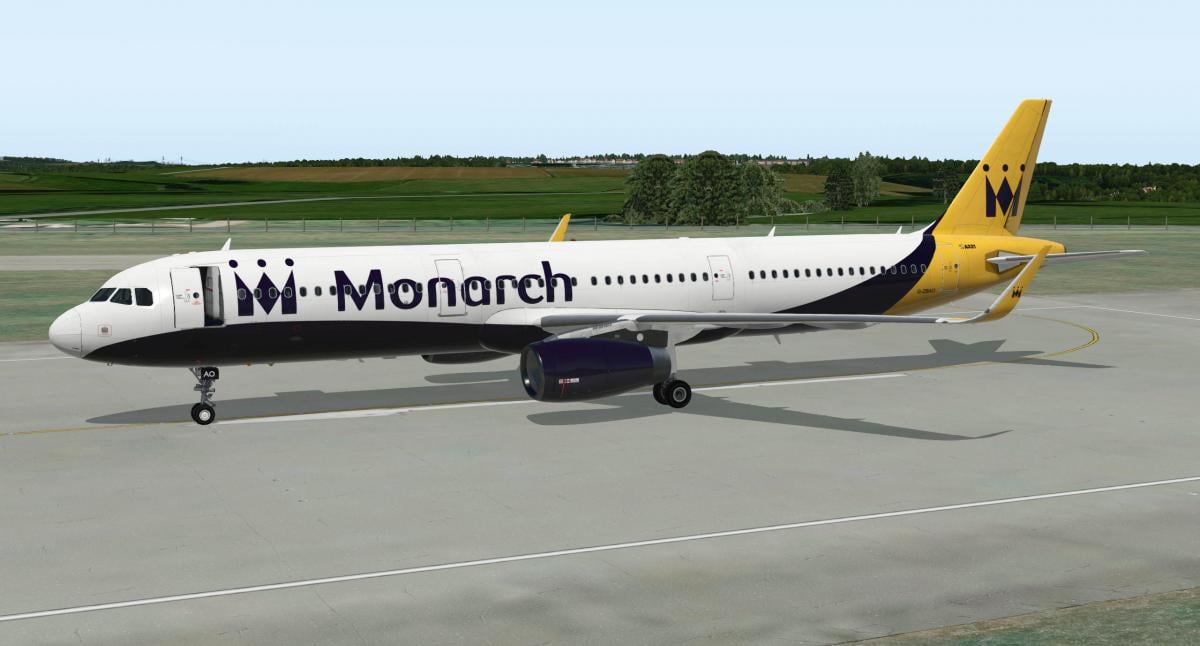 ToLiss A321 Monarch Airlines MON Livery - Aircraft Skins - Liveries - X ...