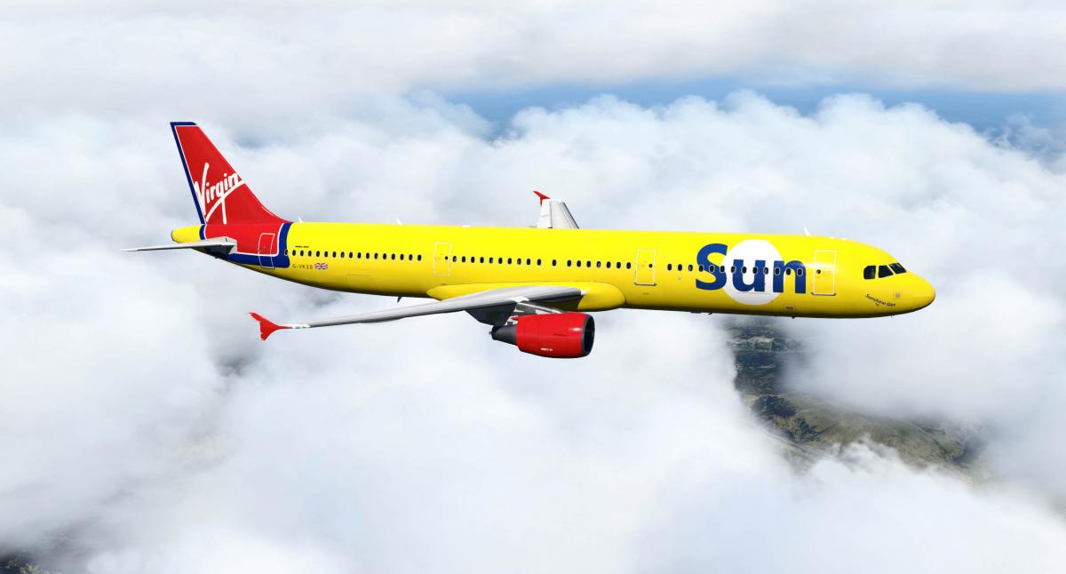 ToLiss A321 Virgin Sun VIR - Aircraft Skins - Liveries - X-Plane.Org Forum