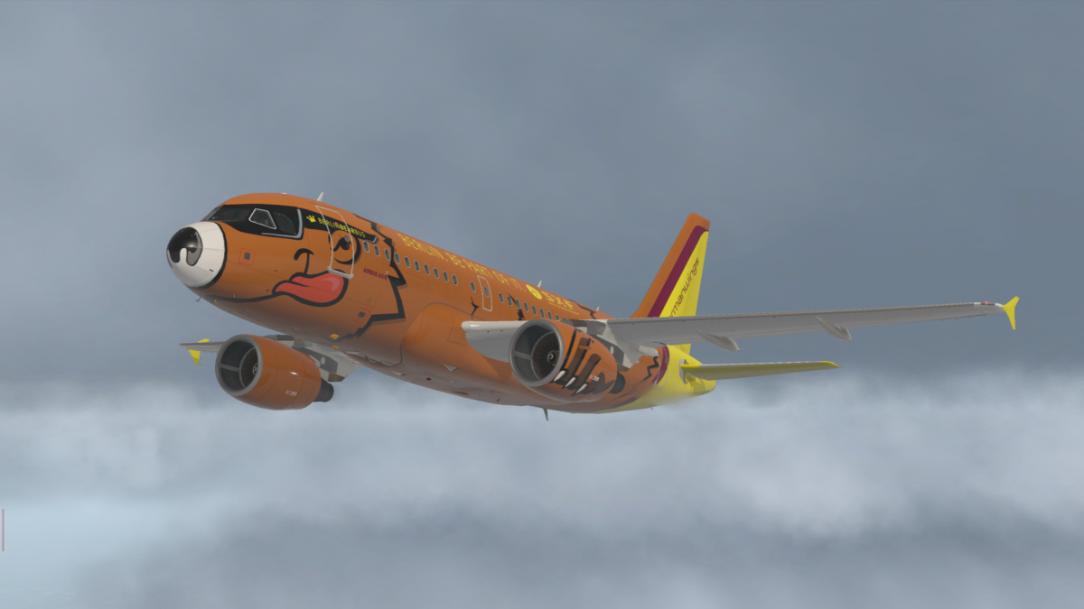 Germanwings 'Bearbus' Livery (D-AKNO) for Toliss A319 - Aircraft Skins ...