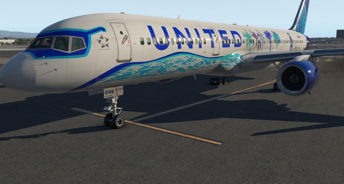 Flight Factor B757-200 In Special United (California) Livery - Aircraft ...