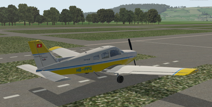 Piper Warrior - HB-PPG - Flugschule Grenchen - Aircraft Skins ...