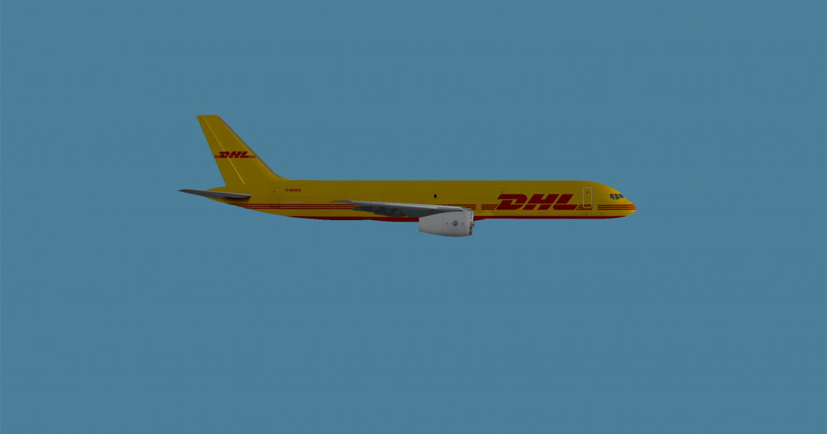 Traffic Global B757-200 RR Freighter DHL Air Fleet - Aircraft Skins ...