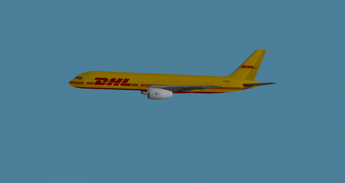 Traffic Global B757-200 RR Freighter DHL Air Fleet - Aircraft Skins ...