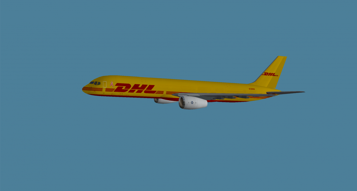 Traffic Global B757-200 RR Freighter DHL Air Fleet - Aircraft Skins ...