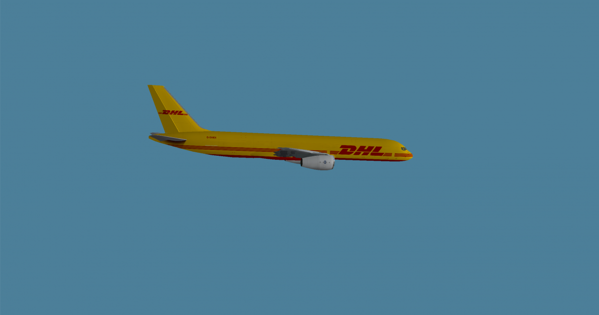 Traffic Global B757-200 RR Freighter DHL Air Fleet - Aircraft Skins ...