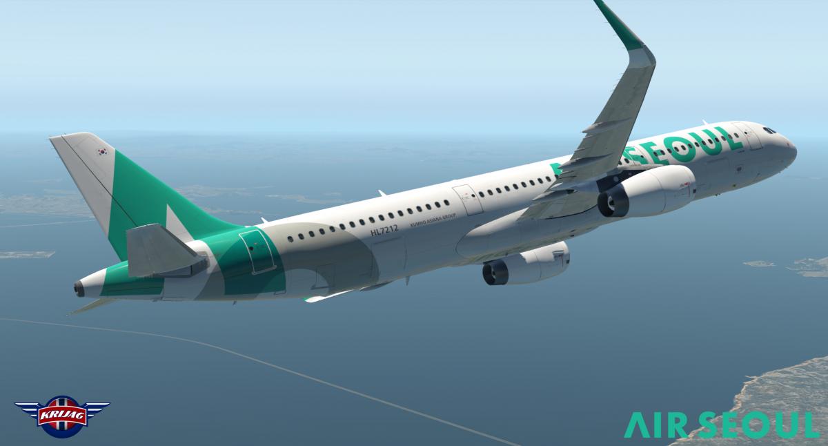 Air Seoul - ToLiss A321 - HL7212 - Aircraft Skins - Liveries - X-Plane ...