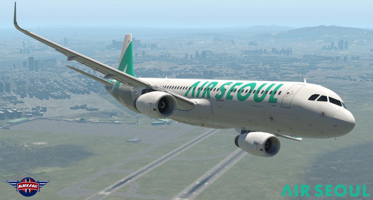 Air Seoul - ToLiss A321 - HL7212 - Aircraft Skins - Liveries - X-Plane ...