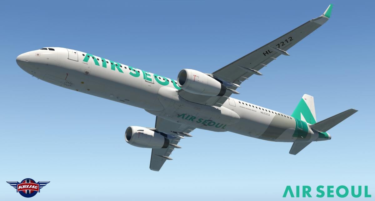 Air Seoul - ToLiss A321 - HL7212 - Aircraft Skins - Liveries - X-Plane ...
