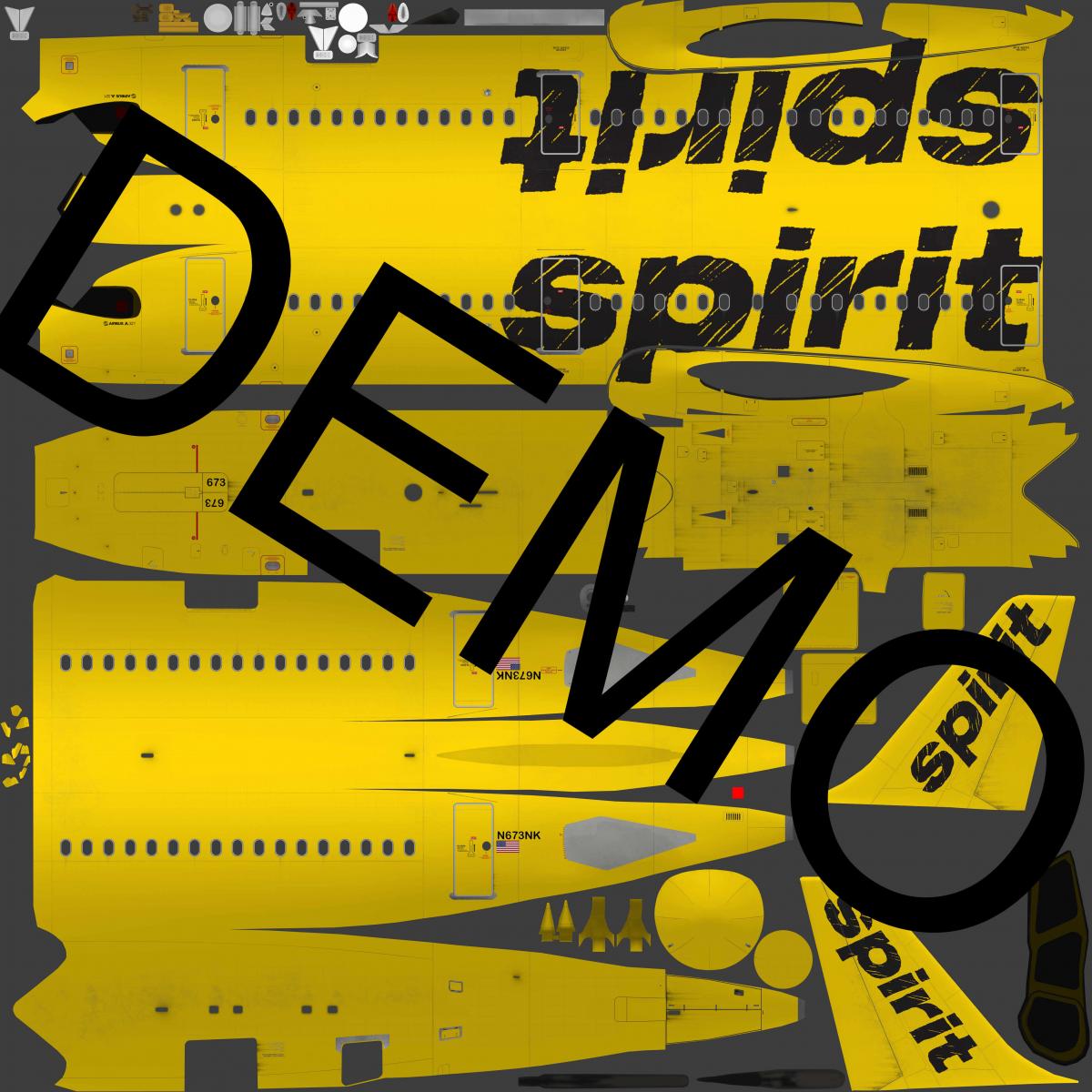 Spirit IAE A321 Toliss N673NK HOWDY - Aircraft Skins - Liveries - X ...