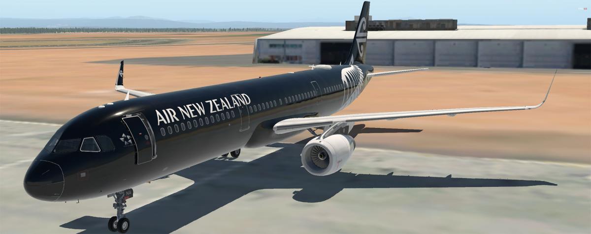 Toliss A321 Air New Zealand (All Black Livery) - ZK-NNA - Aircraft ...