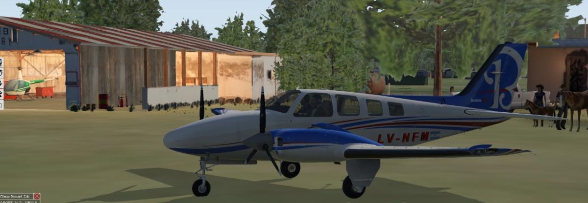 CARENADO BEECH BARON 58 / BE58 (LV-NFM) - Aircraft Skins - Liveries - X ...