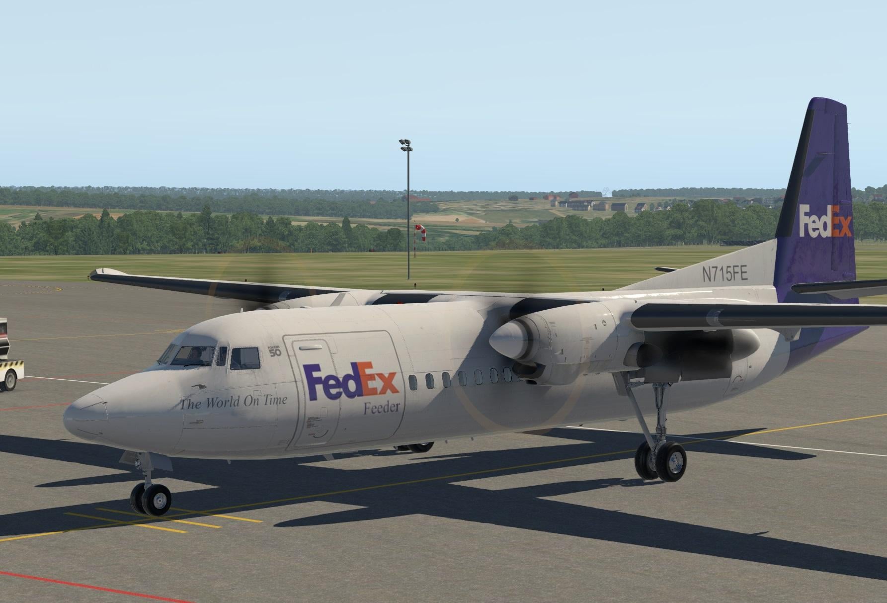 Carenado Fokker 50 N715FE FedEx (fictional) - Carenado Paints - X-Plane ...